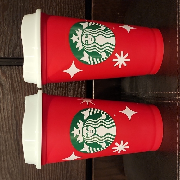 Starbucks | Kitchen | 2 Starbucks Reusable Red Cup 222 Brand New | Poshmark